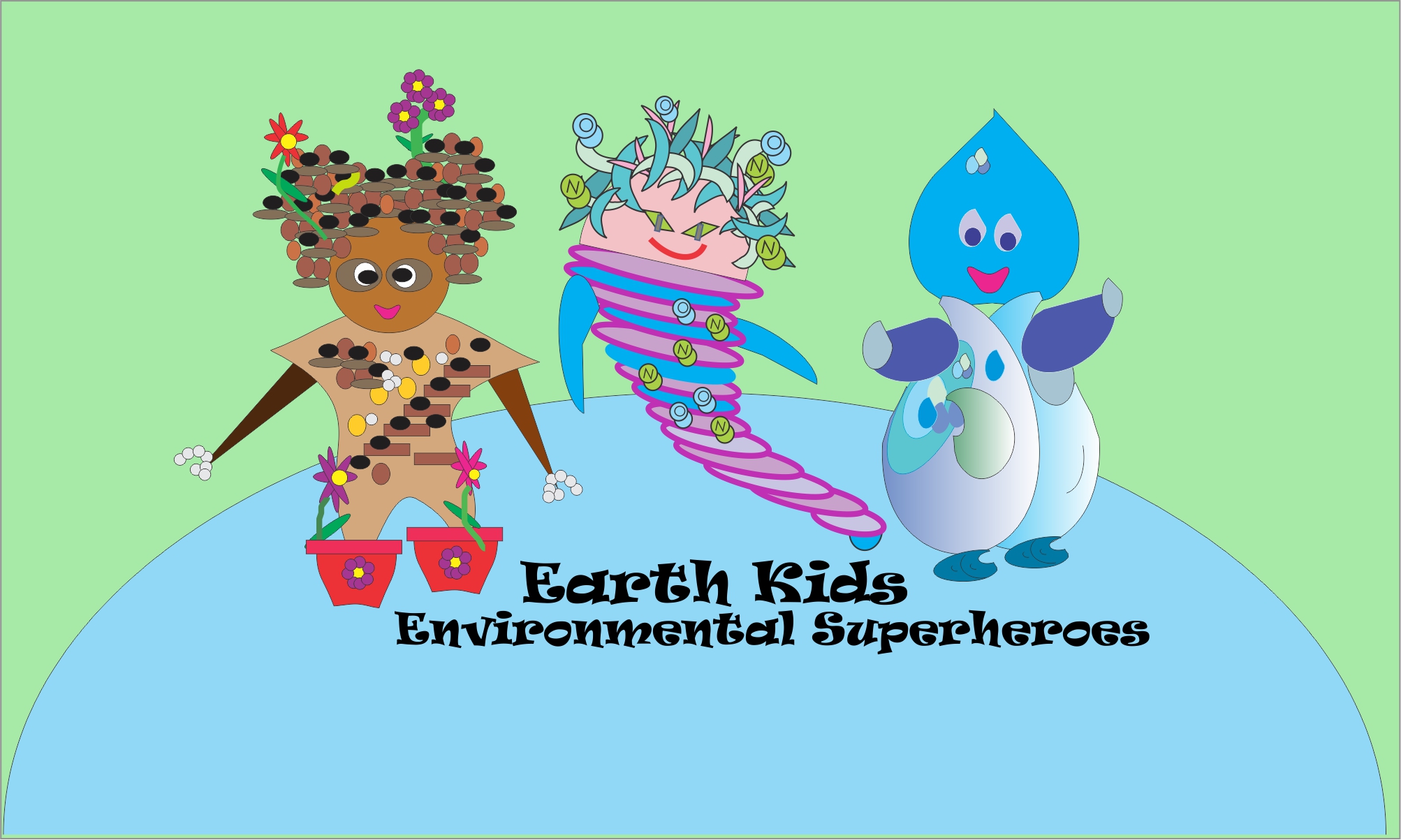 Environmental Fiction Books - Earth Kids Superheroes